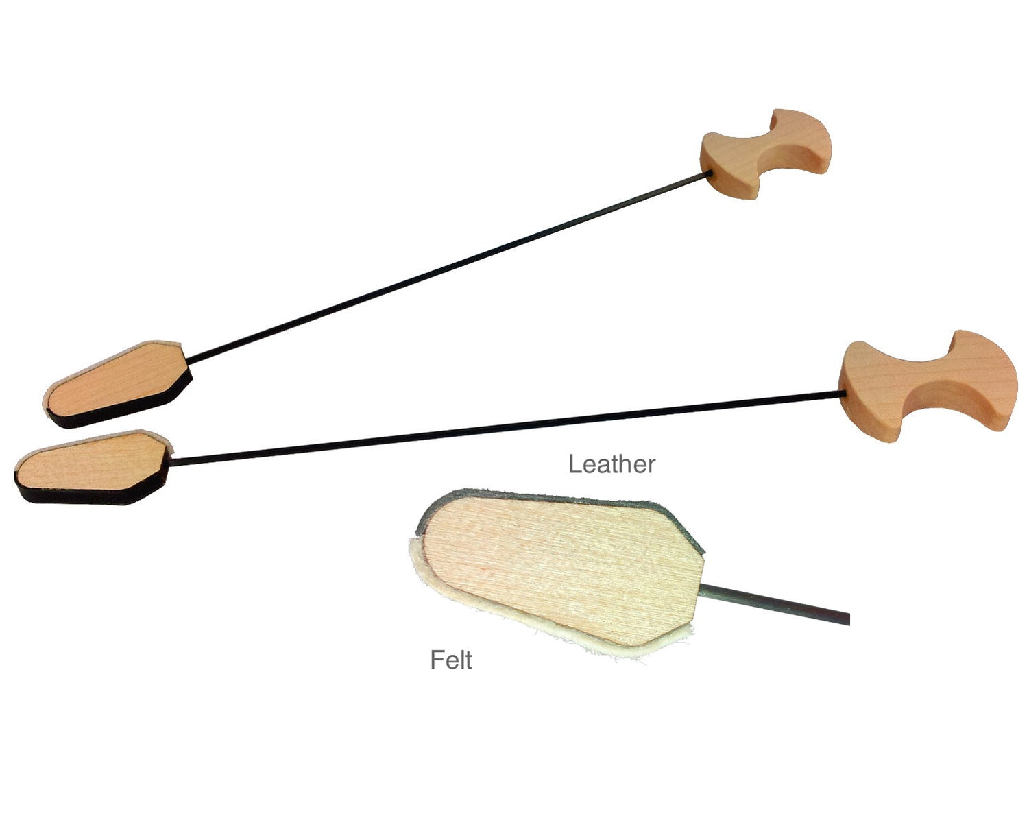 Mallets for feeltone monochords | WePlayWellTogether