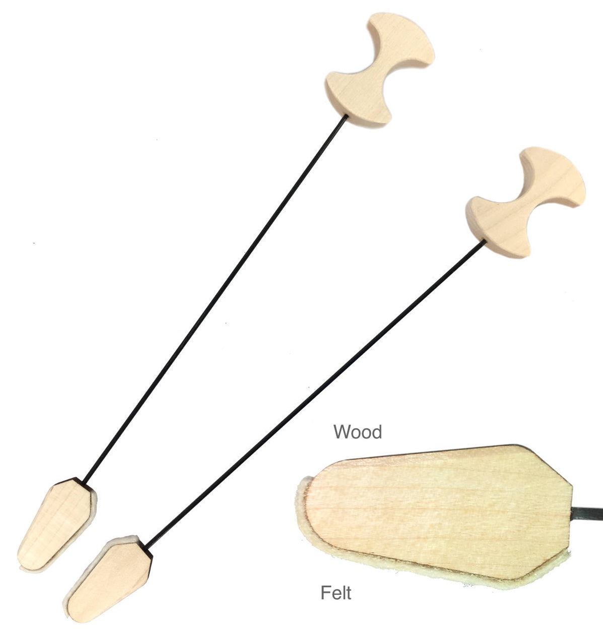 Mallets for feeltone monochords | WePlayWellTogether